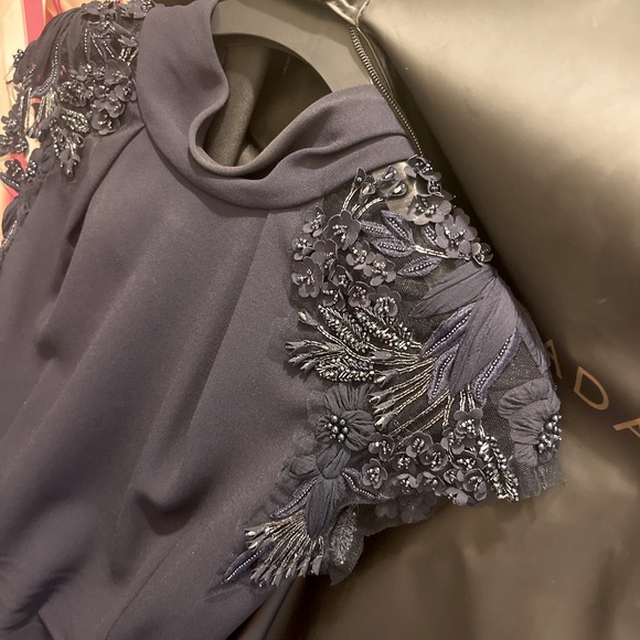 Escada | Dresses | Escada Gown Hand Embroidered Detail At Shoulders ...